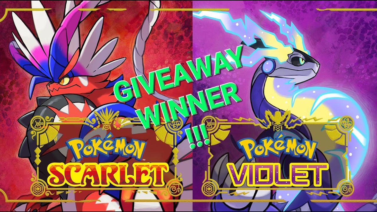 POKEMON VIOLET GIVEAWAY WINNER!!! - YouTube