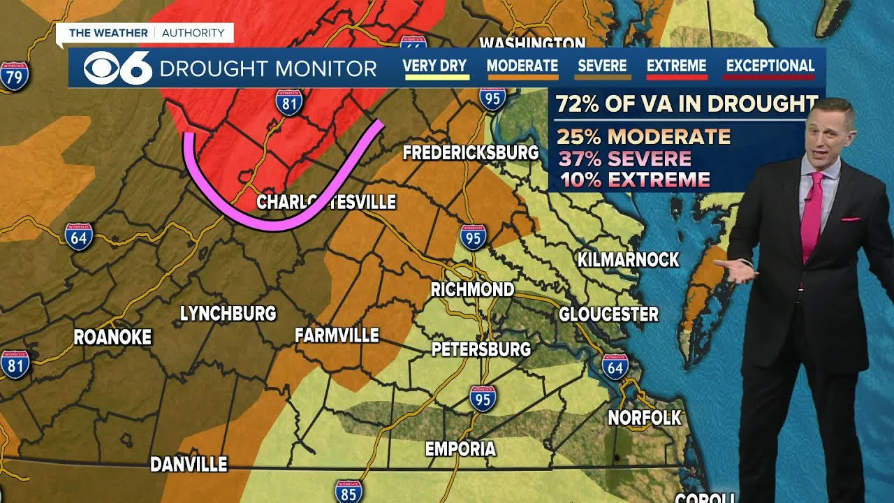 Drought monitor weekly update for Virginia: 'We still need more rain ...