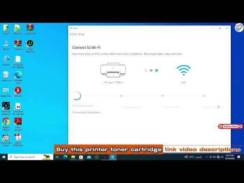 HP Color Laser MFP 179fnw Printer Connect to router with HP Smart software and install driver windo.