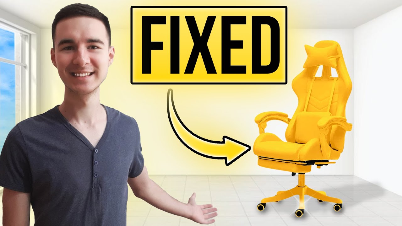 Fix Your Sinking Desk Chair Permanently | Easy DIY Fix - YouTube