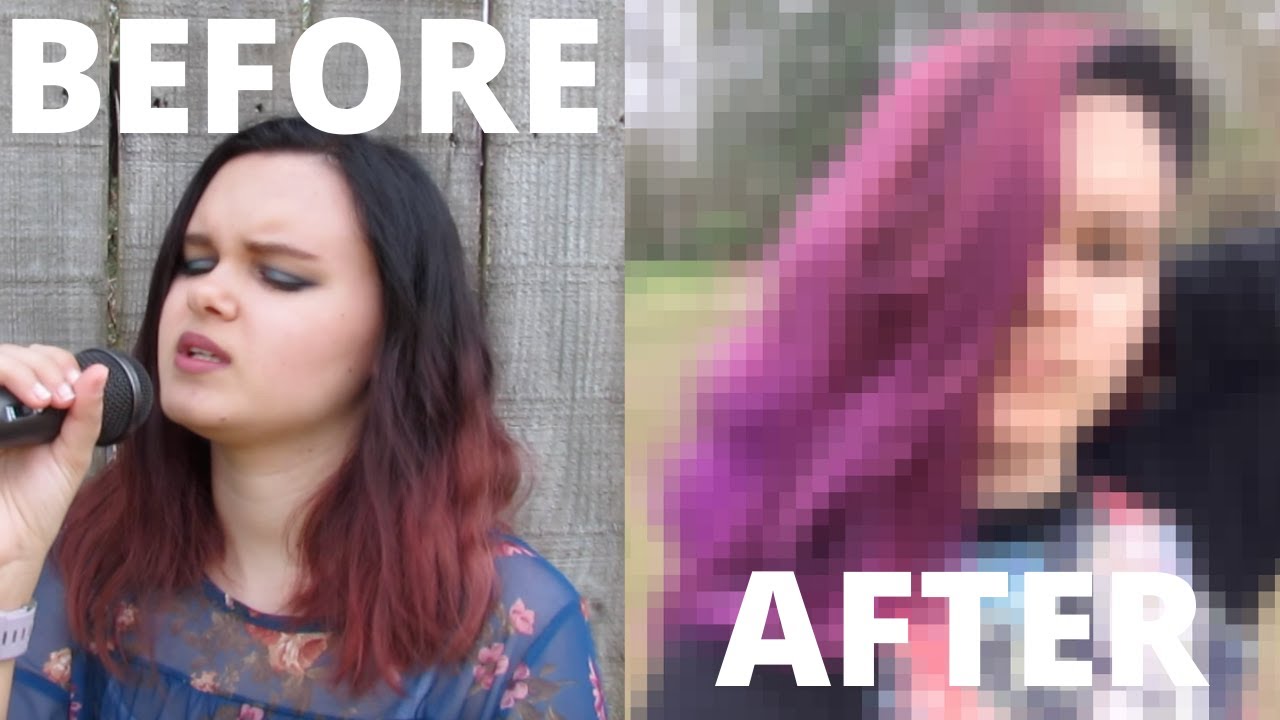 Purple Hair Transformation Using Arctic Fox - YouTube