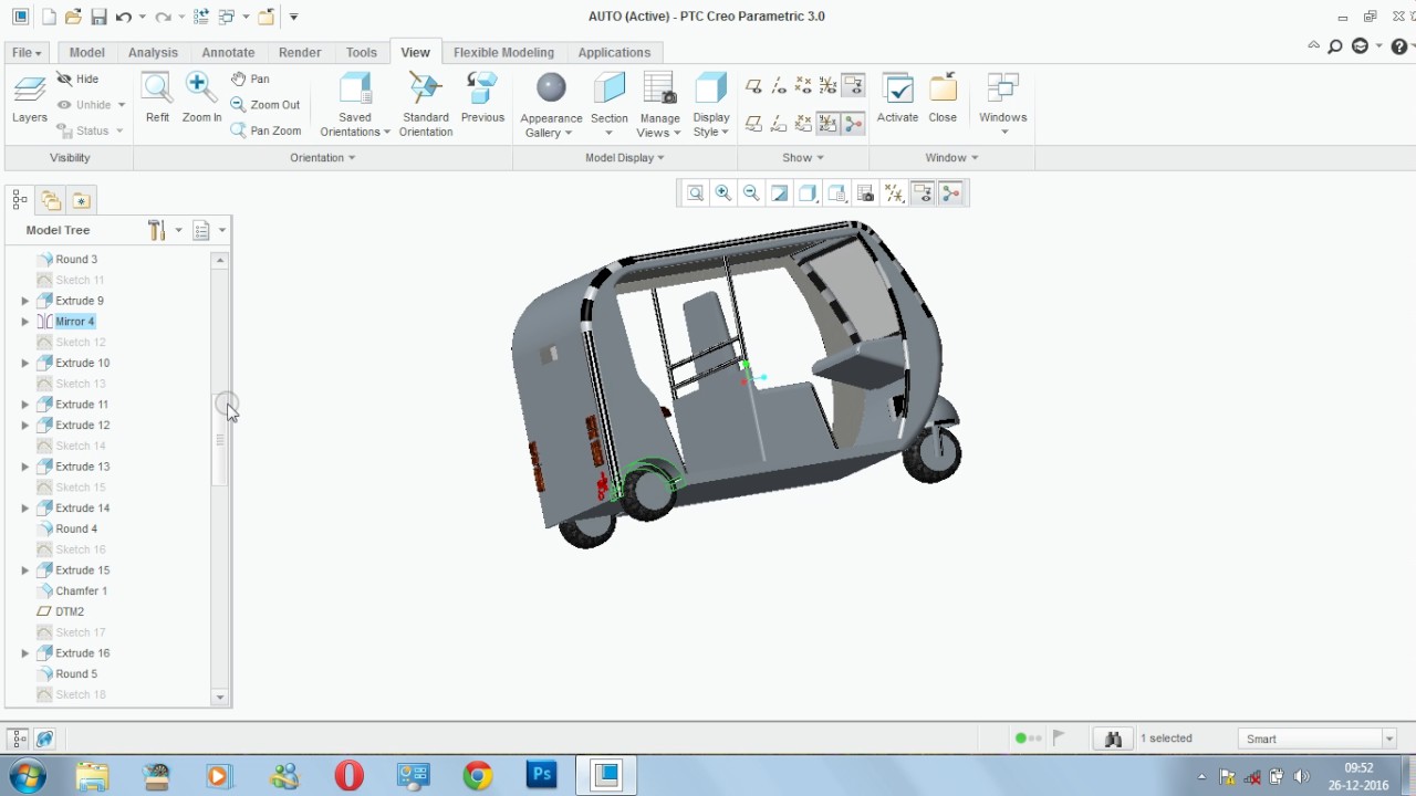 AutoModelling - Creo Design 1 - YouTube