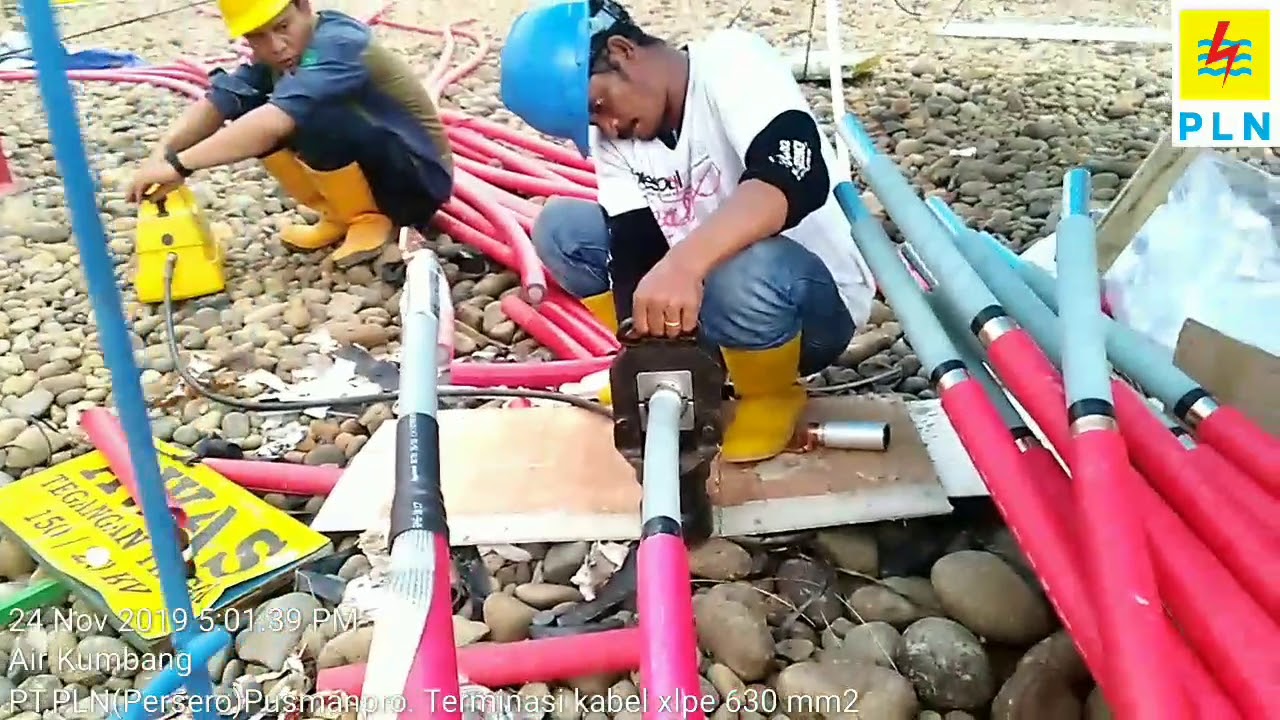 Terminasi Kabel XLPE 630mm MV 20 kv RAYCHEEM - YouTube