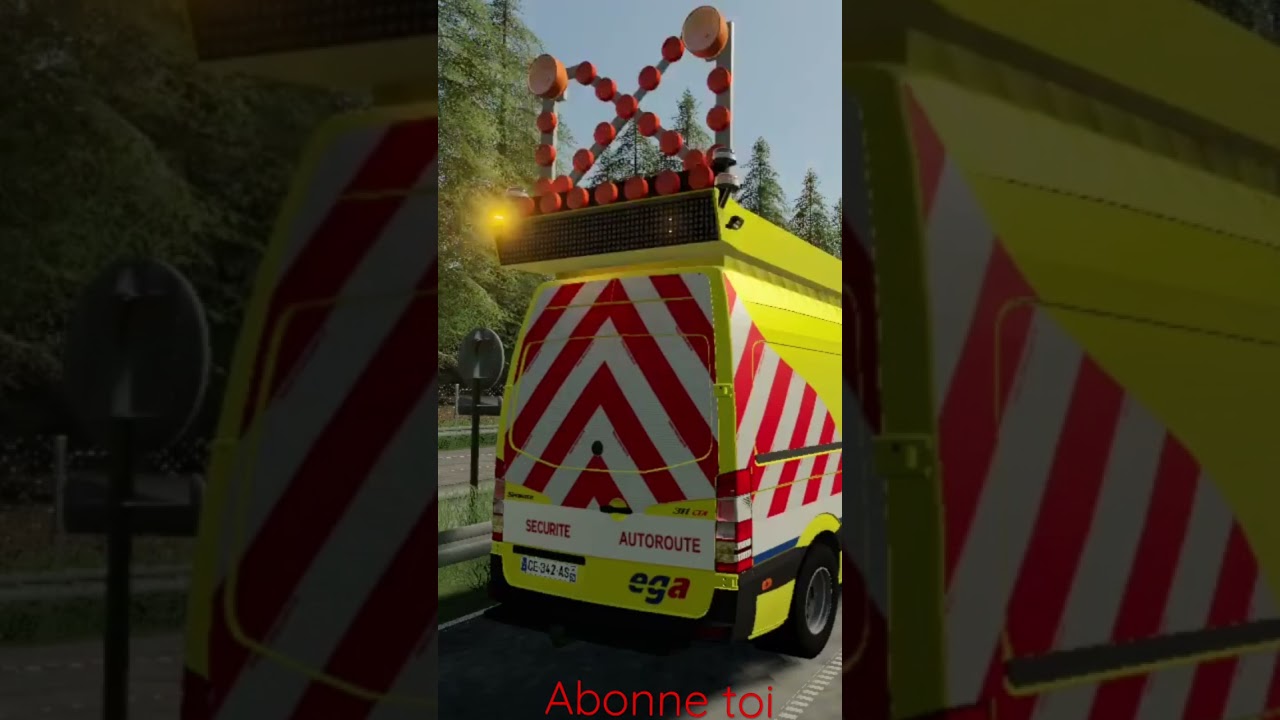 Farming 2019 EGA balisage d’un chantier sur l’autoroute #farming2019 # ...