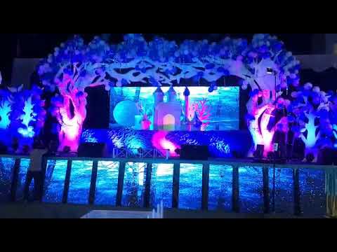 Frozen theme stage / frozen theme decoration / frozen theme birthday ...