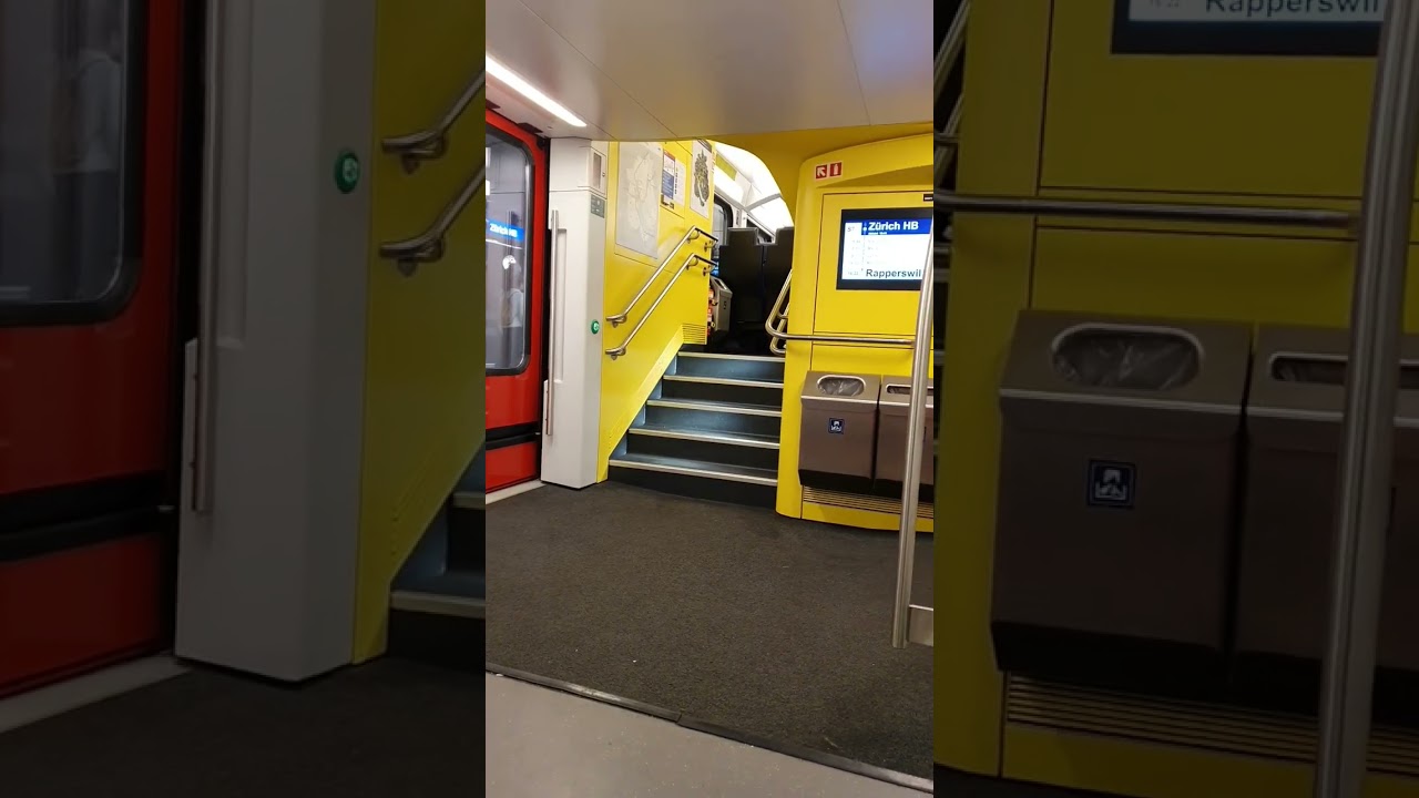 Inside Swiss double decker train - YouTube