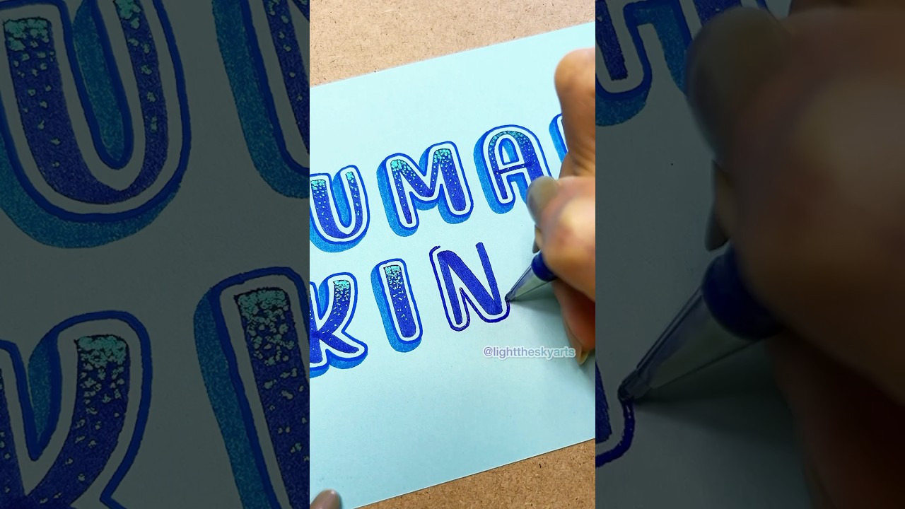 😌 humankind. be both. be a kind human. #calligraphy #lettering # ...