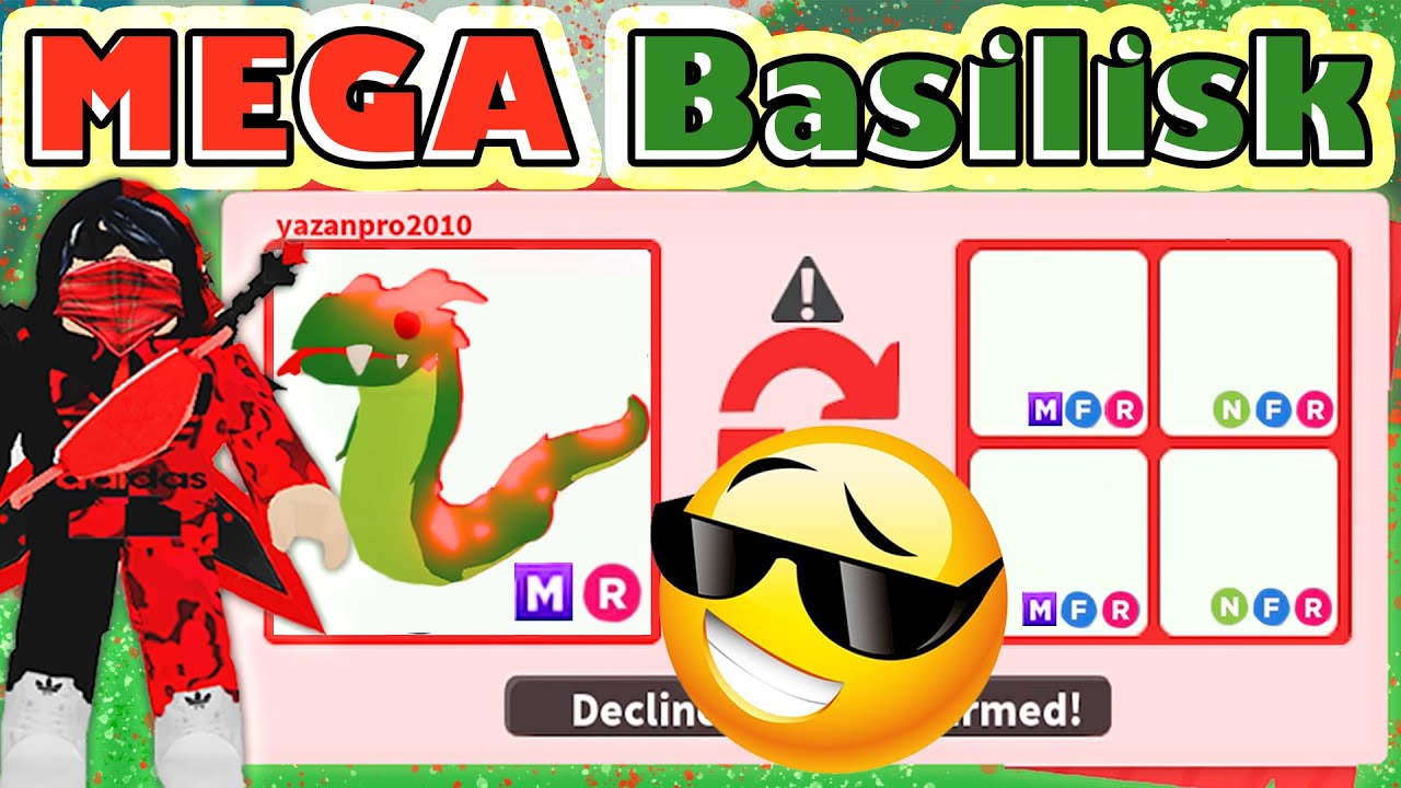 TRADING THE WORLDS FIRST MEGA BASILISK 🐍🎃👻 FROM NEW ADOPT ME HALLOWEEN ...