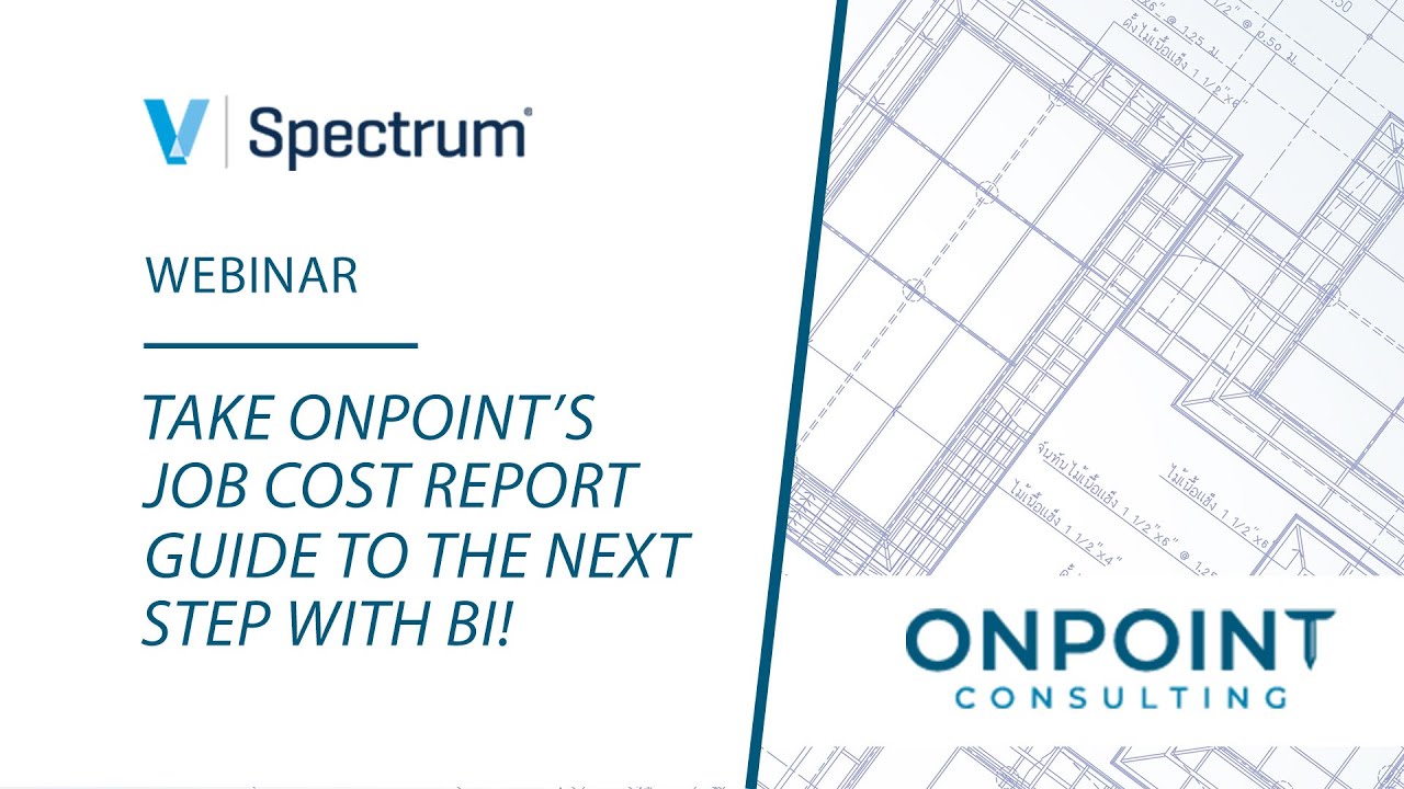 Take OnPoint's Job Cost Report Guide to the next step with BI! - YouTube