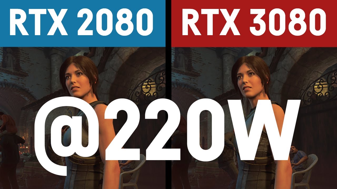 RTX 2080 vs RTX 3080 at 220W (undervolted) - YouTube