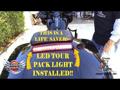 CUSTOM DYNAMICS LED TOUR PACK LIGHT INSTALLED!! - YouTube