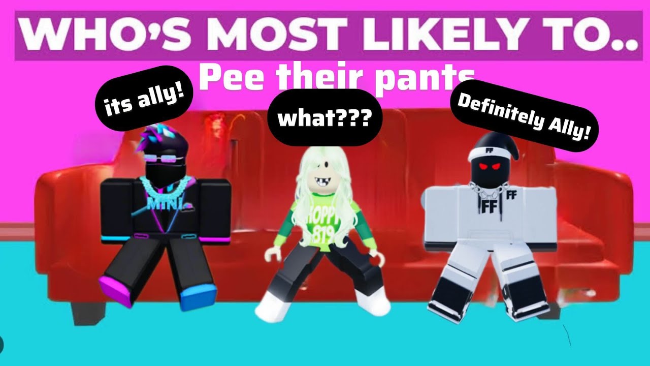 ROBLOX WHO'S MOST LIKELY TOO - YouTube