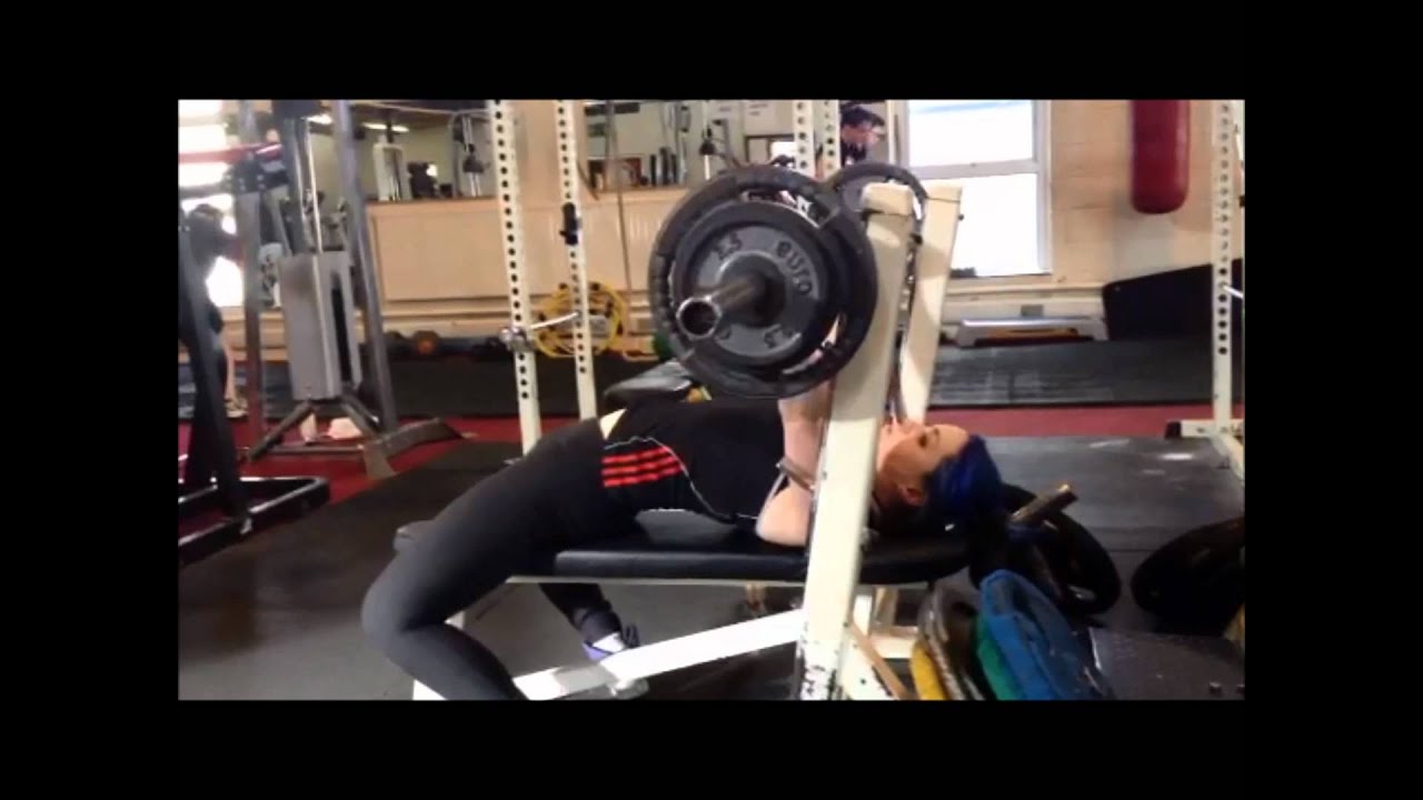 Female 55kg x11, 60kg x1 Paused Bench Press - YouTube