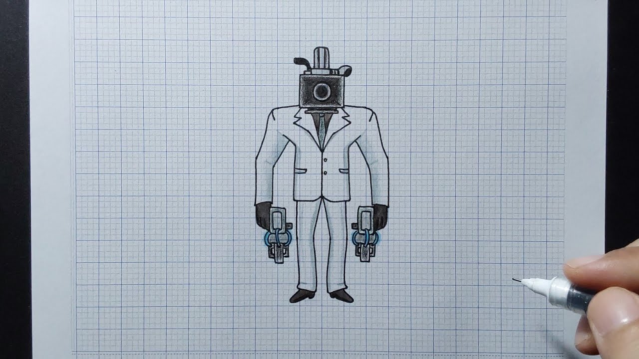 Vẽ Large Camera Man Laser đơn giản - YouTube
