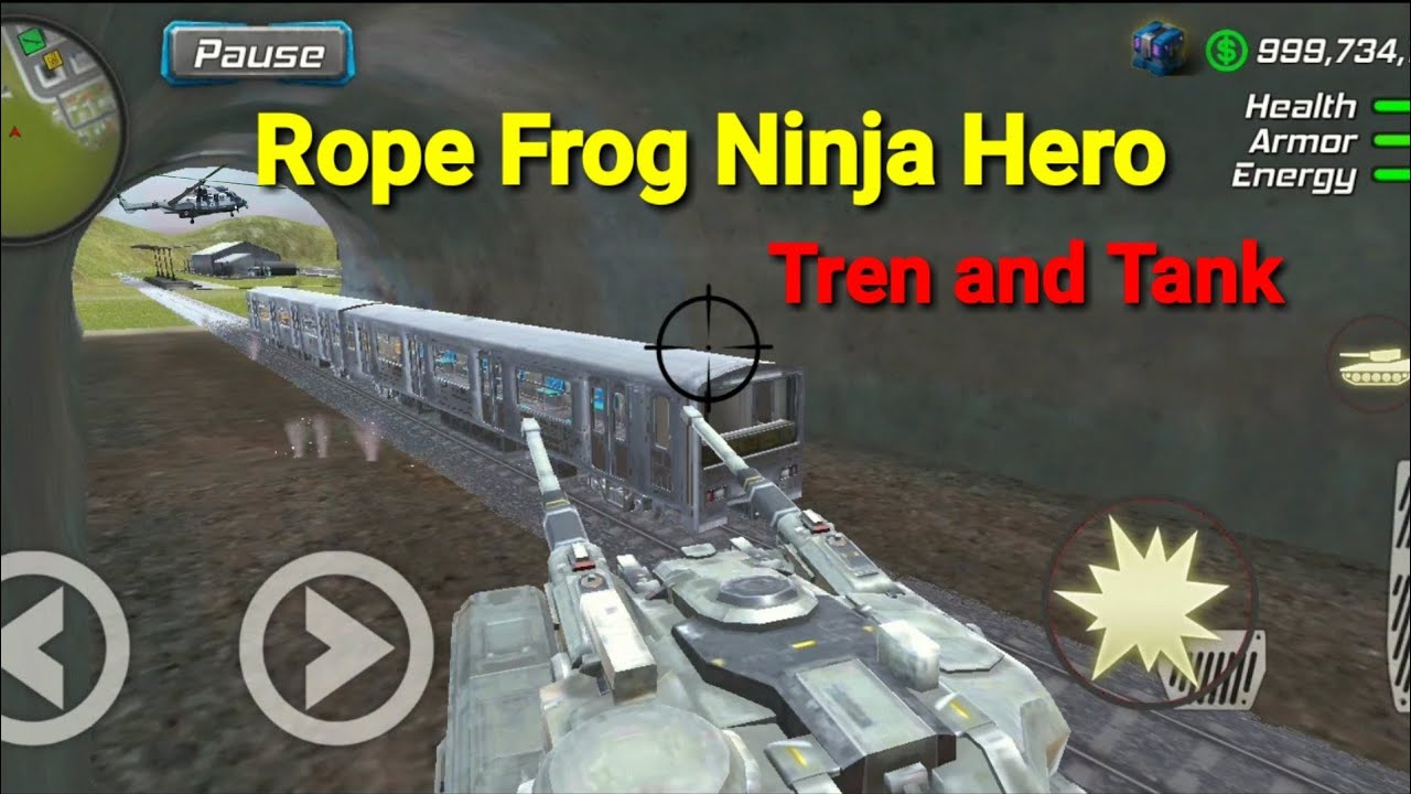 Military Tank In Rope Frog Ninja Hero @GameFever - YouTube