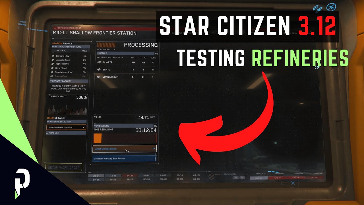 Star Citizen 3.12 - Testing Refineries - YouTube