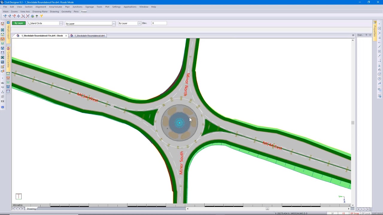 CIVIL DESIGNER FAQ Stockdale roundabout design - basics and predesign ...