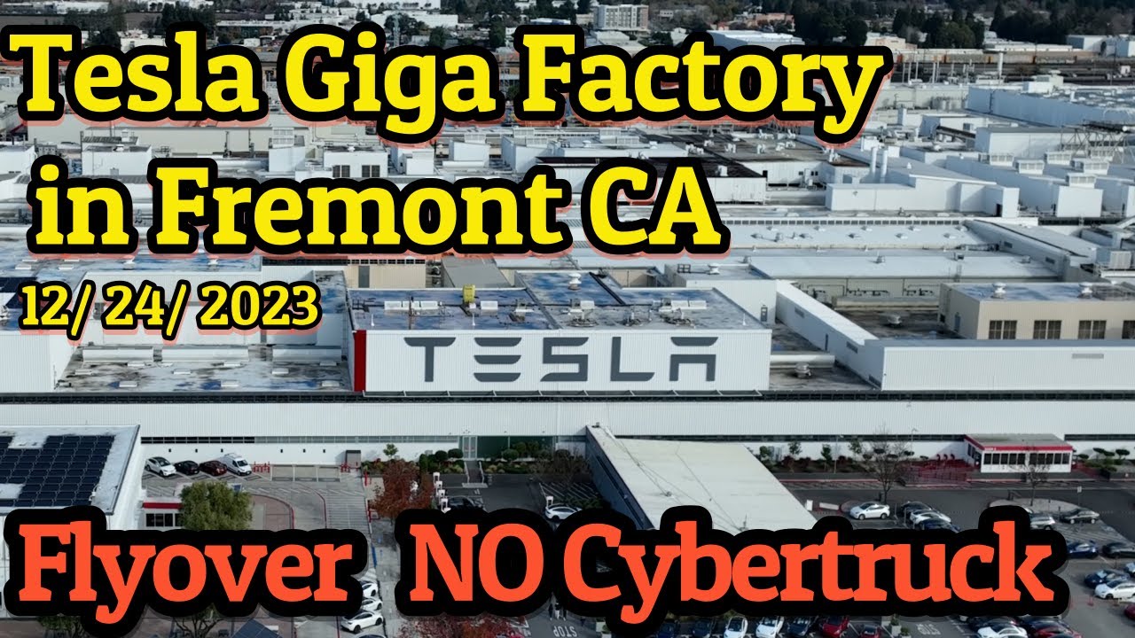 Exclusive Aerial Footage: Tesla Fremont Factory Drone Tour on Christmas ...