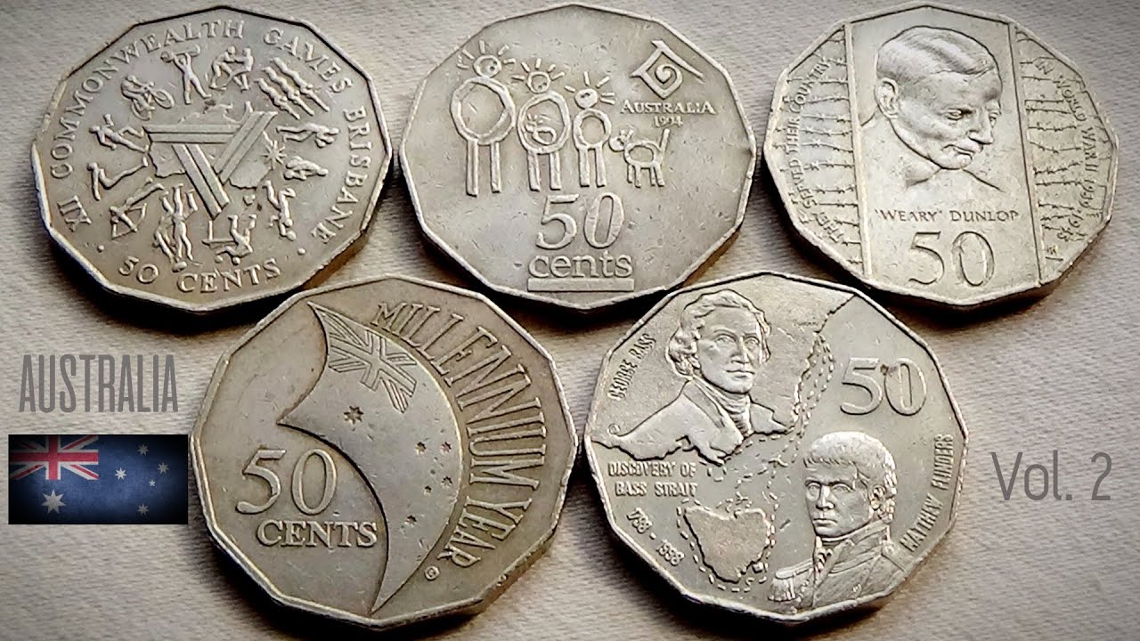 Australian 50 Cents Commemorative Coins ( Vol. 2 ) | AUSTRALIA - YouTube
