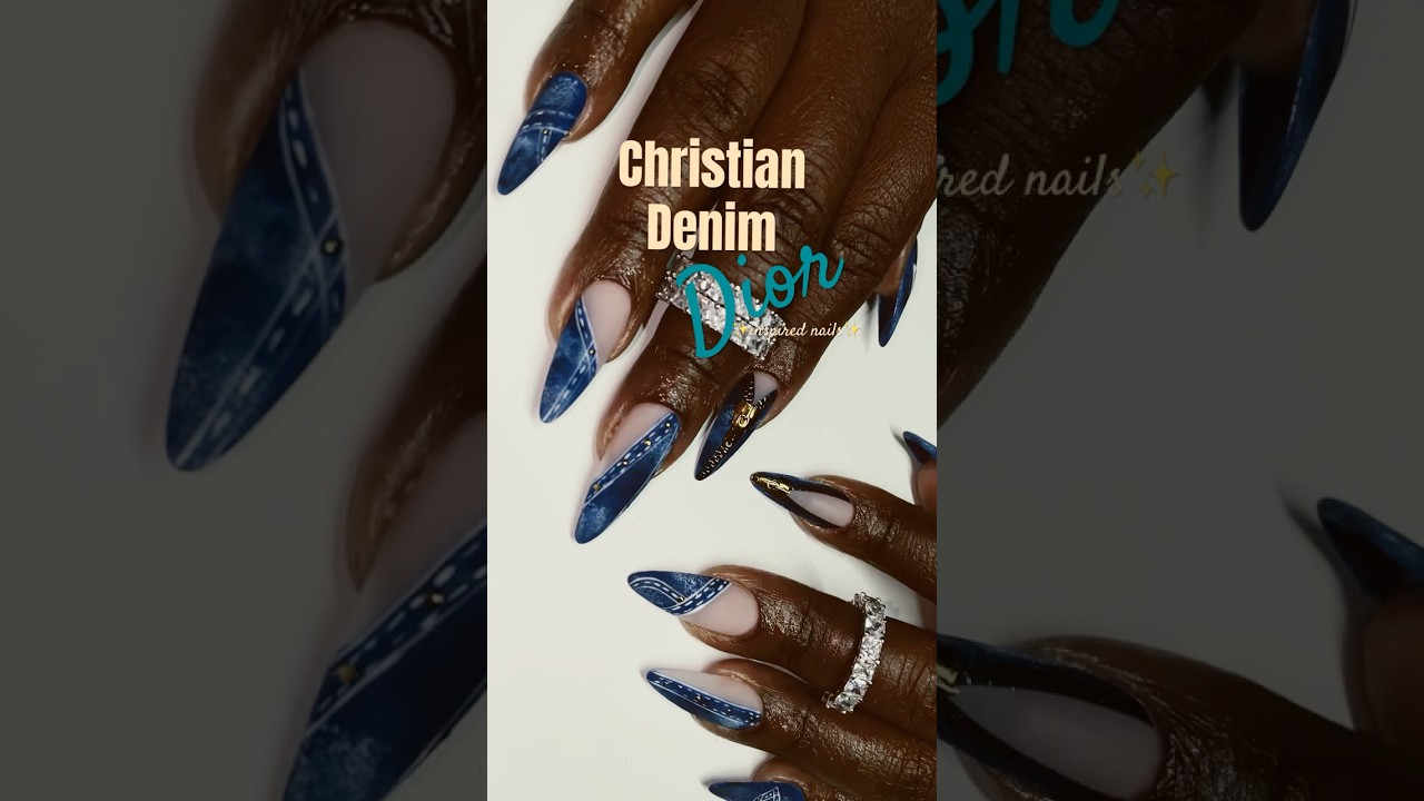 90s Nostalgia Nails: Denim Levi’s Vibes! - YouTube