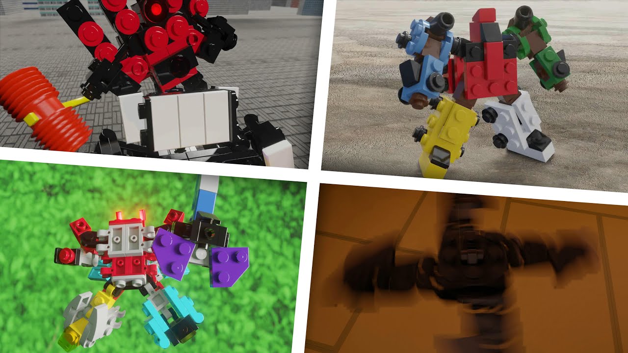 Brickmecha LEGO robot transformers animation compilation 45 #lego #moc ...
