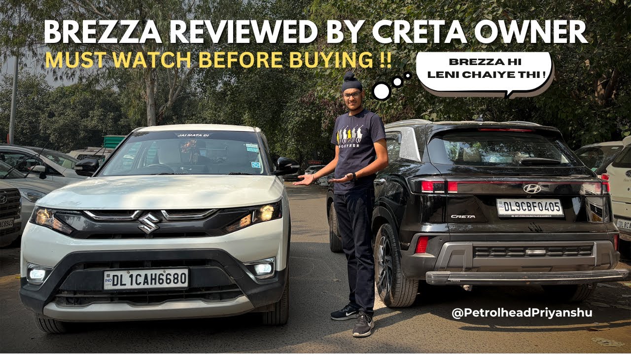 BREZZA REVIEWED BY CRETA OWNER | CRETA VS BREZZA | CRETA LEKE GALTI ...