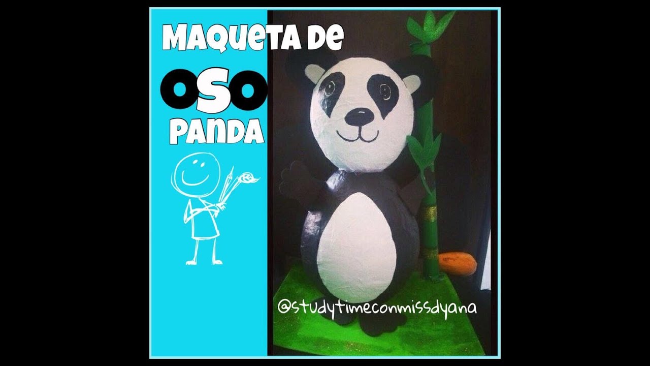OSO PANDA (PANDA BEAR) MAQUETA (parte 1) - YouTube