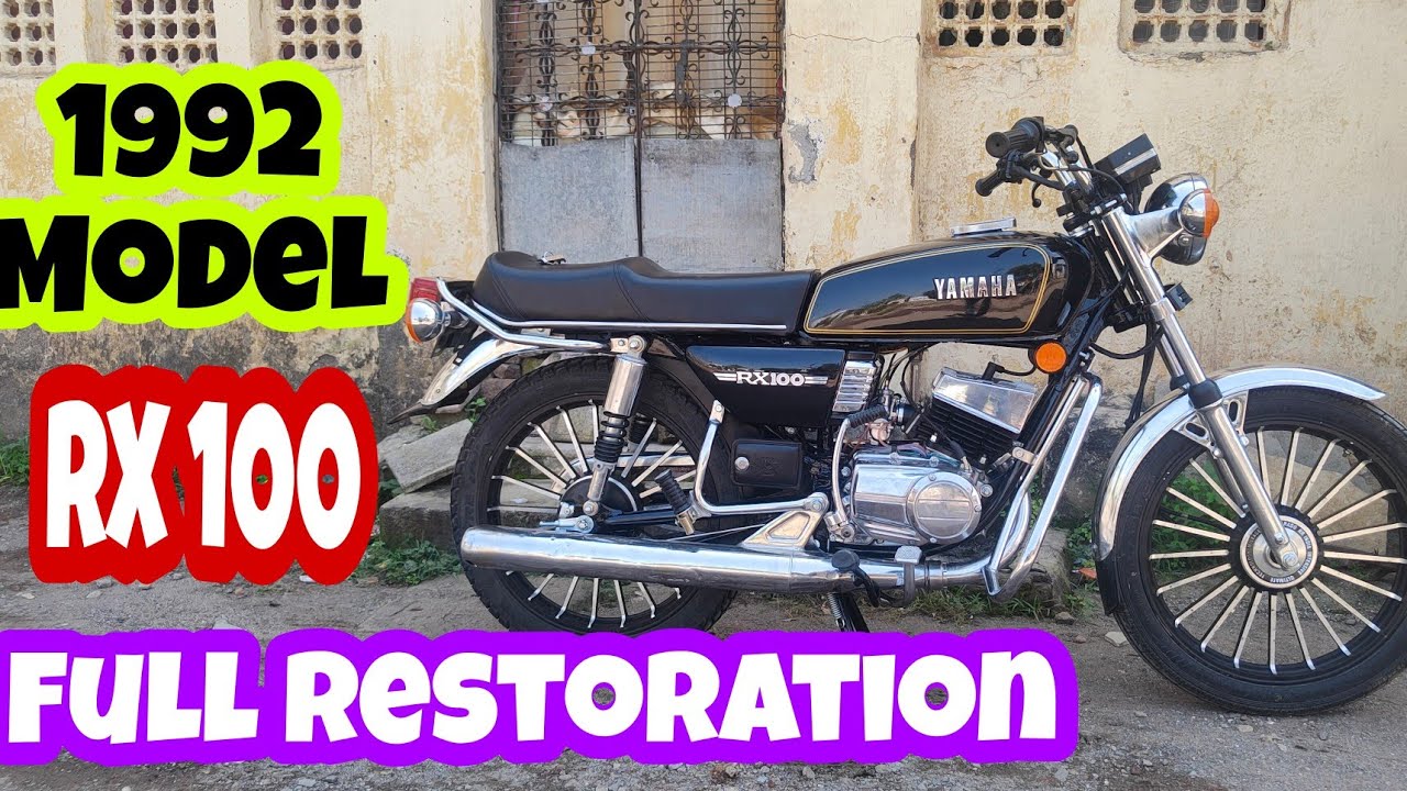 Yamaha RX100 FULL Restoration Done | RX100 Modified rx100 alloy wheels ...