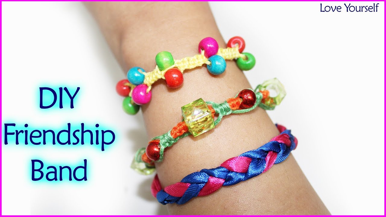 How to make Friendship Band | DIY Friendship bracelet - YouTube