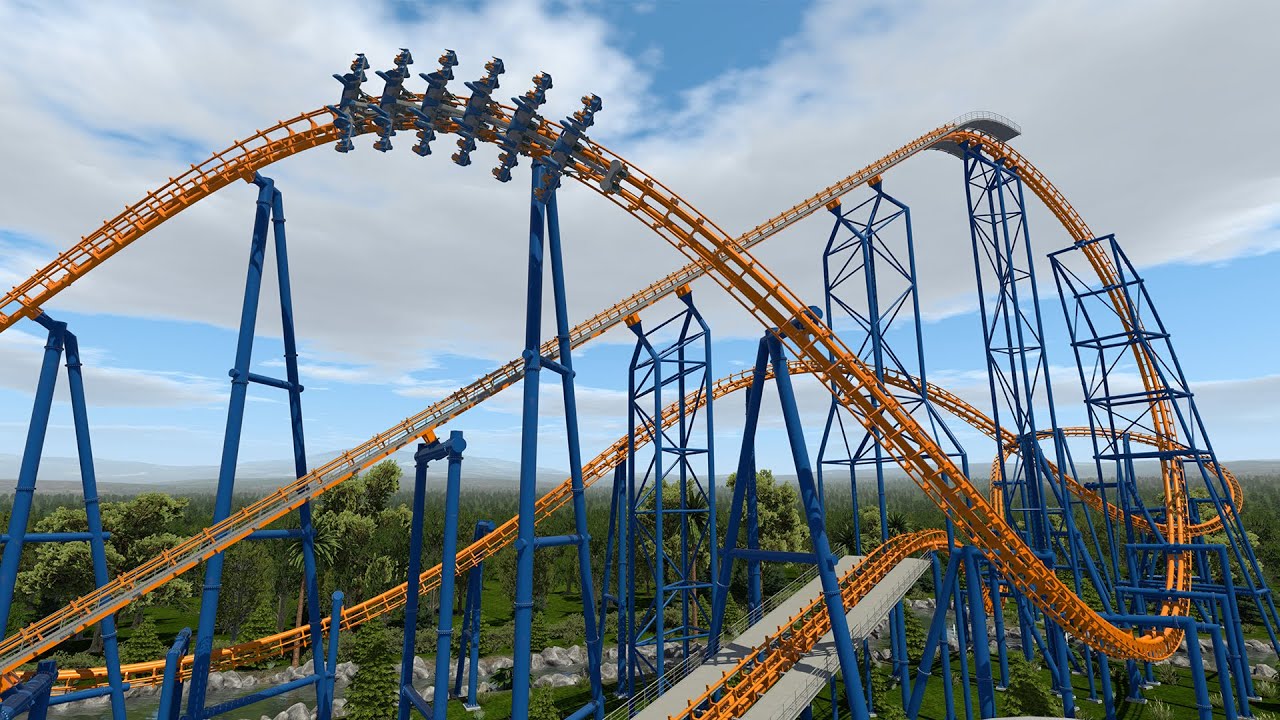 4DX - NoLimits 2 (S&S 4D Coaster) - YouTube