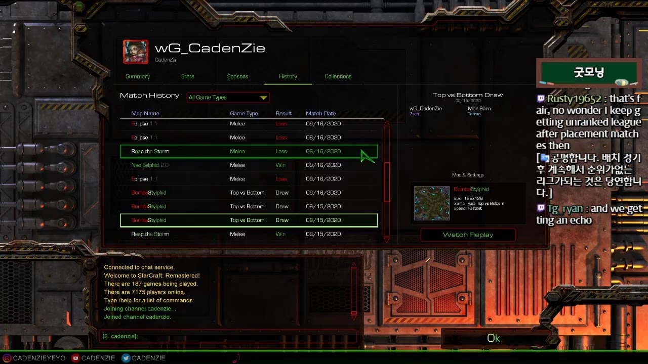 스타 카덴지 cadenzie starcraft! ⎝ (º-°) ⎠ - YouTube