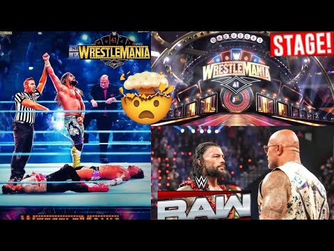 Seth Rollins Winning at WM41 🤯🔥 | WM41 stage Revealed 🔥 | The Rock on ...