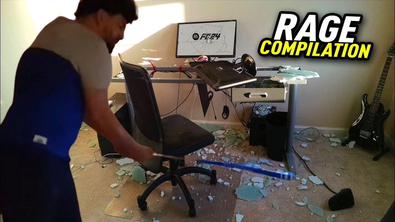 People in PAIN, MAD & BREAKING DESKS playing FC 24 😡👀 #EAFC - YouTube