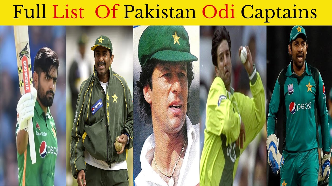 Pakistan Test Captains Full List || Test Captains List Of Pakistan ...