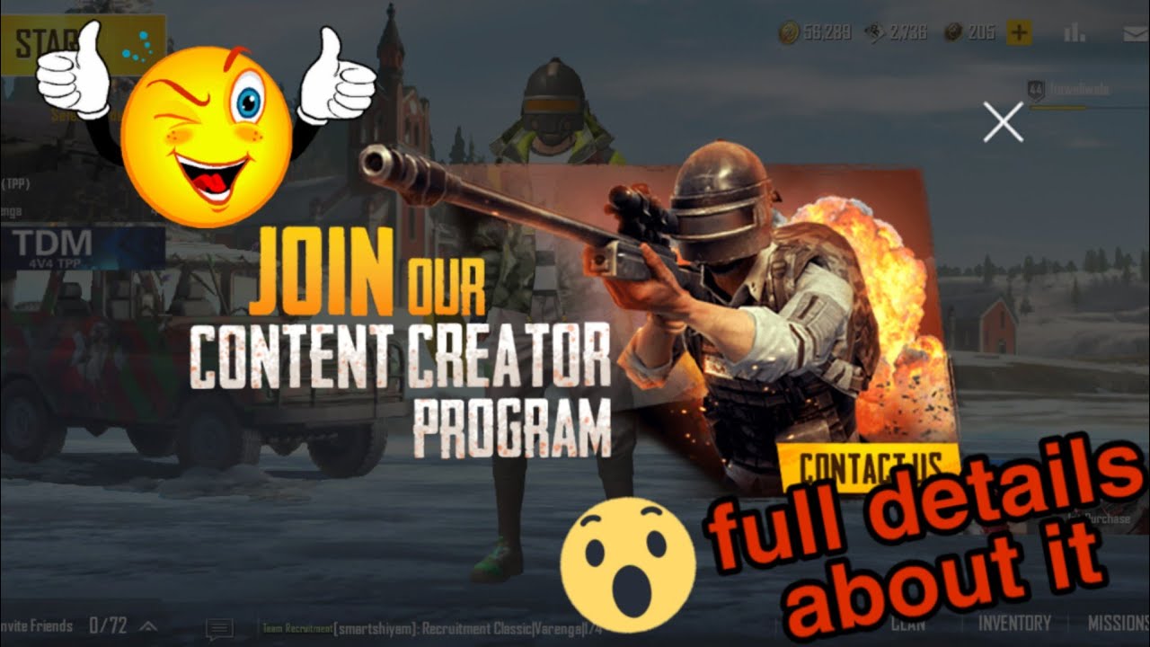 Pubg lite content creator program | become a influencer join it - YouTube