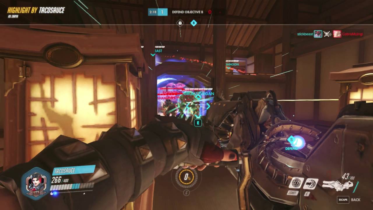 Overwatch- Zarya Ultimate setup - YouTube