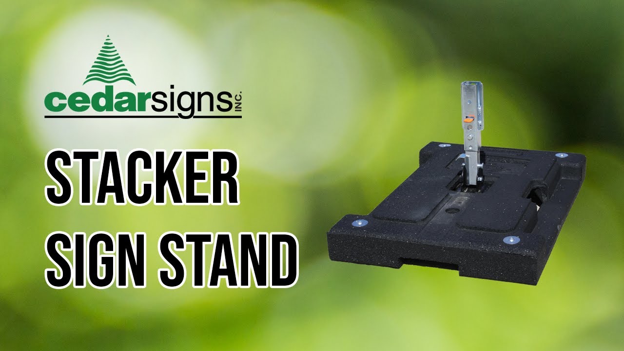 Stacker Sign Stand - YouTube
