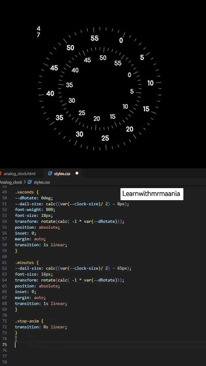 Create a Stunning Watch Animation with CSS & HTML | #webdevelopment #coding #webdesign # ...
