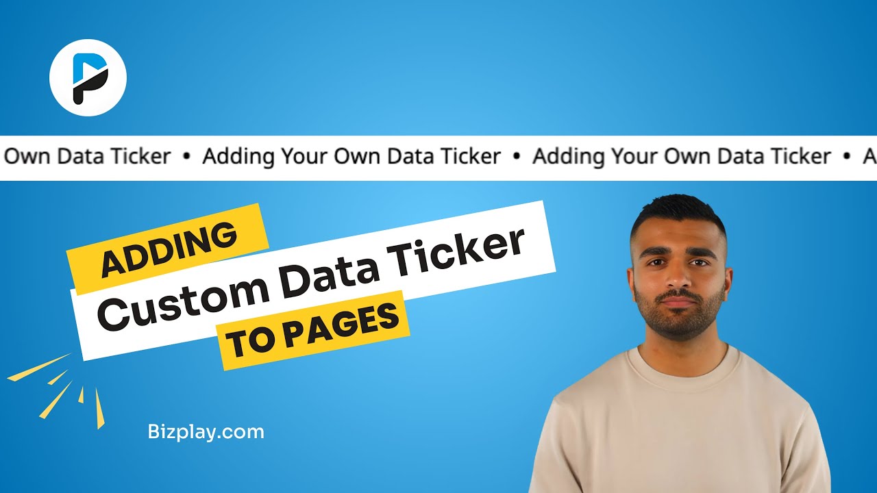 How to Create a Custom Data Ticker in Bizplay | Digital Signage ...