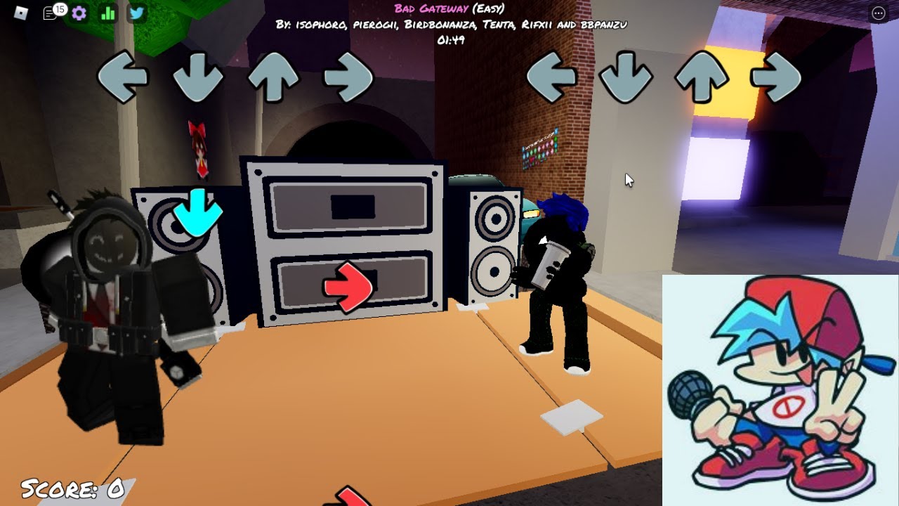Playing funky Friday in roblox - YouTube