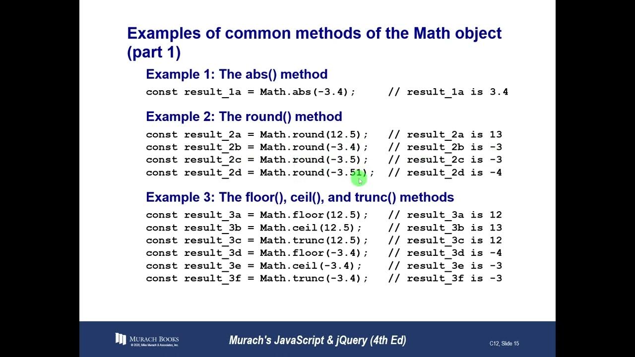 Js Math Object Youtube