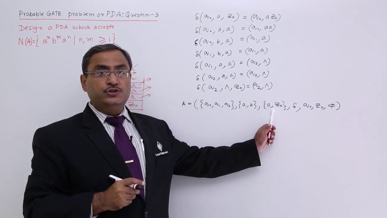 Push Down Automata - GATE Exercise 3 - YouTube