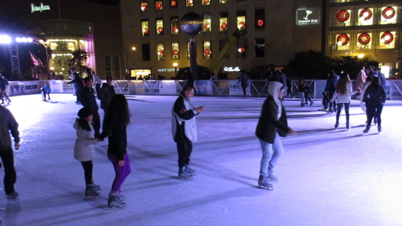 Holiday Ice Rink Union Square San Francisco California December 2016 ...