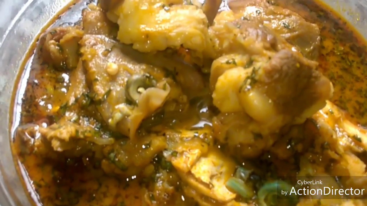 How to prepare atama soup with periwinkle - YouTube