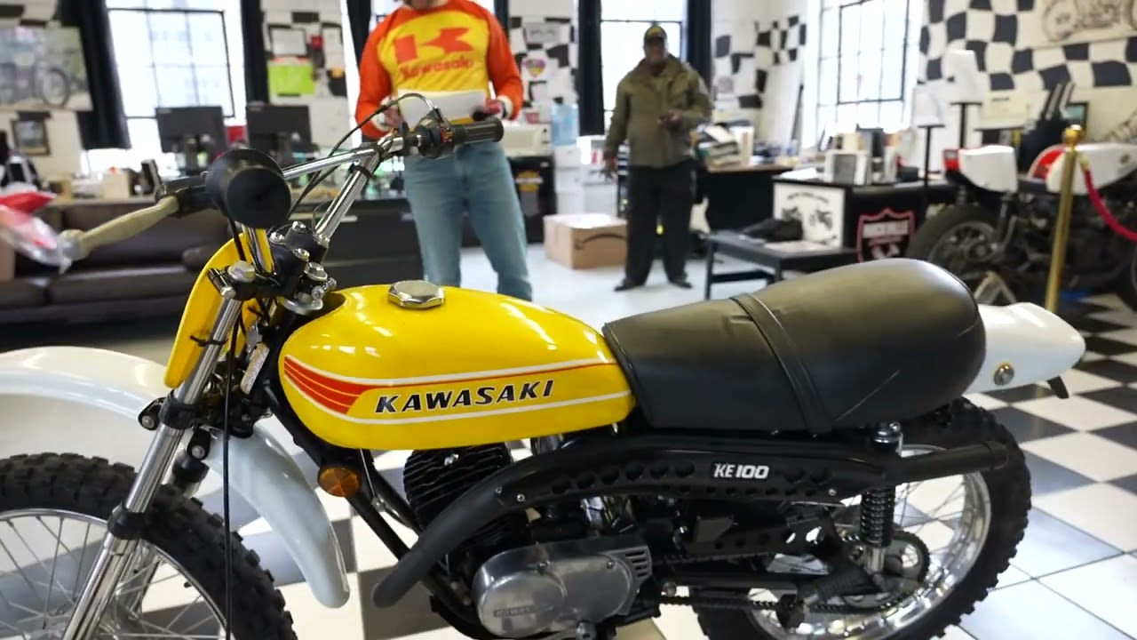 Classic Kawasaki KE100 Test Ride - YouTube