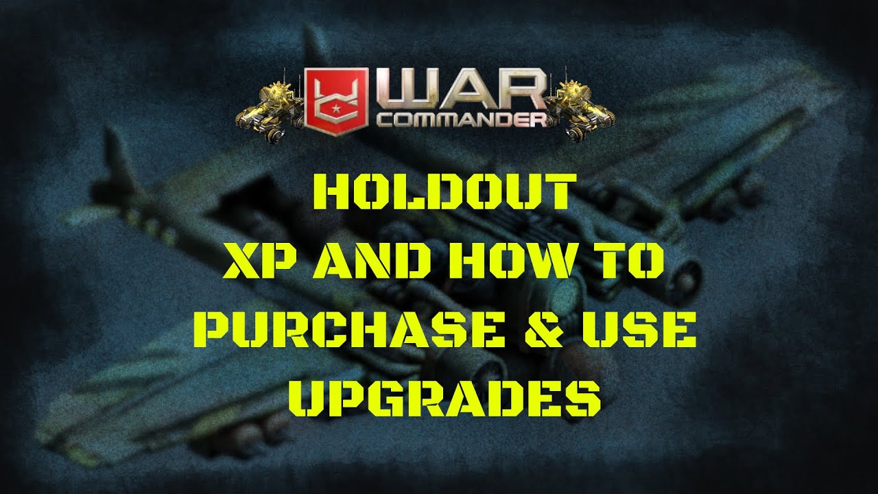 War Commander How to use Holdout XP and Logistics - YouTube