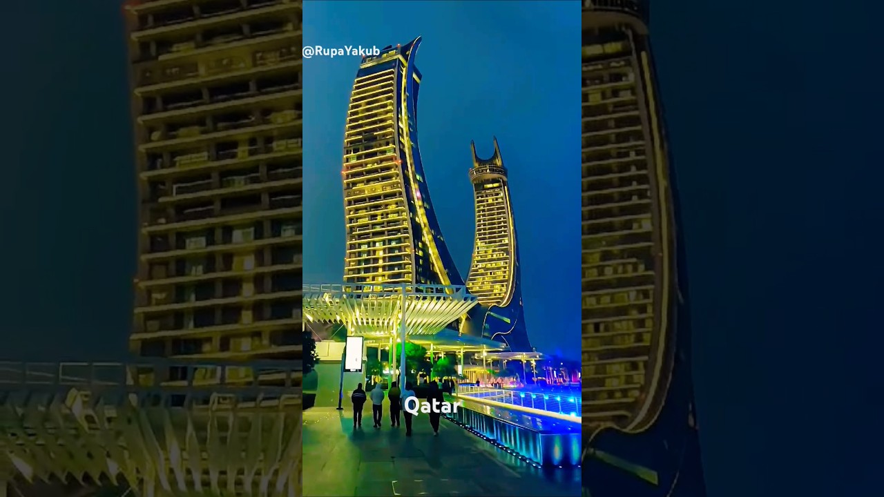 Lusail Moon Tower Day and night #qatar#rupayakub #shortvideos # ...