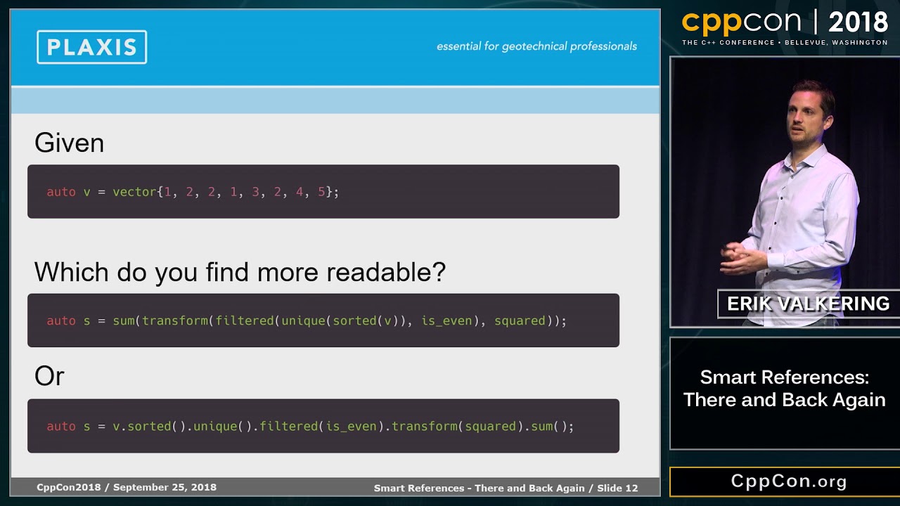 Smart References: There and Back Again - Erik Valkering [ CppCon 2018 ] - YouTube