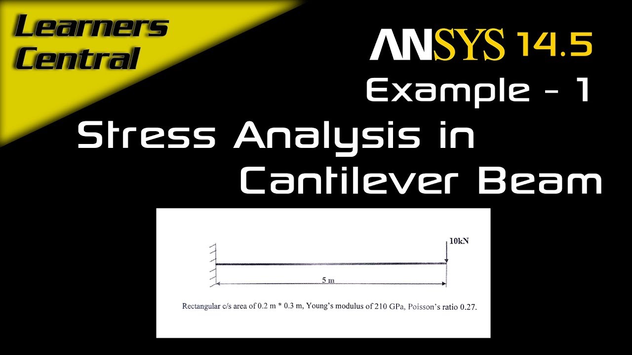 Stress and Deflection Analysis in Cantilever Beam | Ansys APDL ...