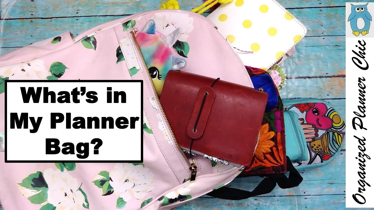 What's in My Planner Bag | On the Go Planning Essentials - YouTube